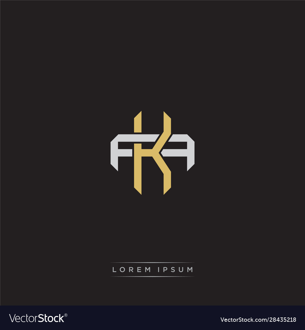 Initial letter overlapping interlock logo Vector Image