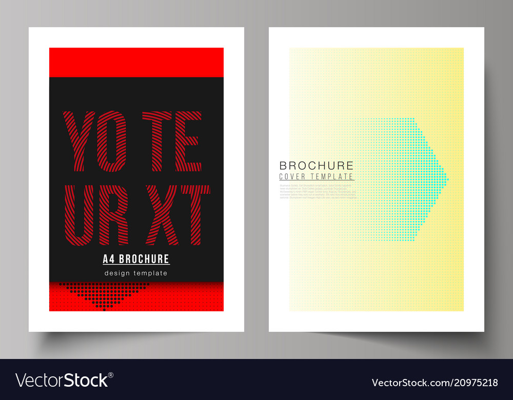 The two editable layout Royalty Free Vector Image