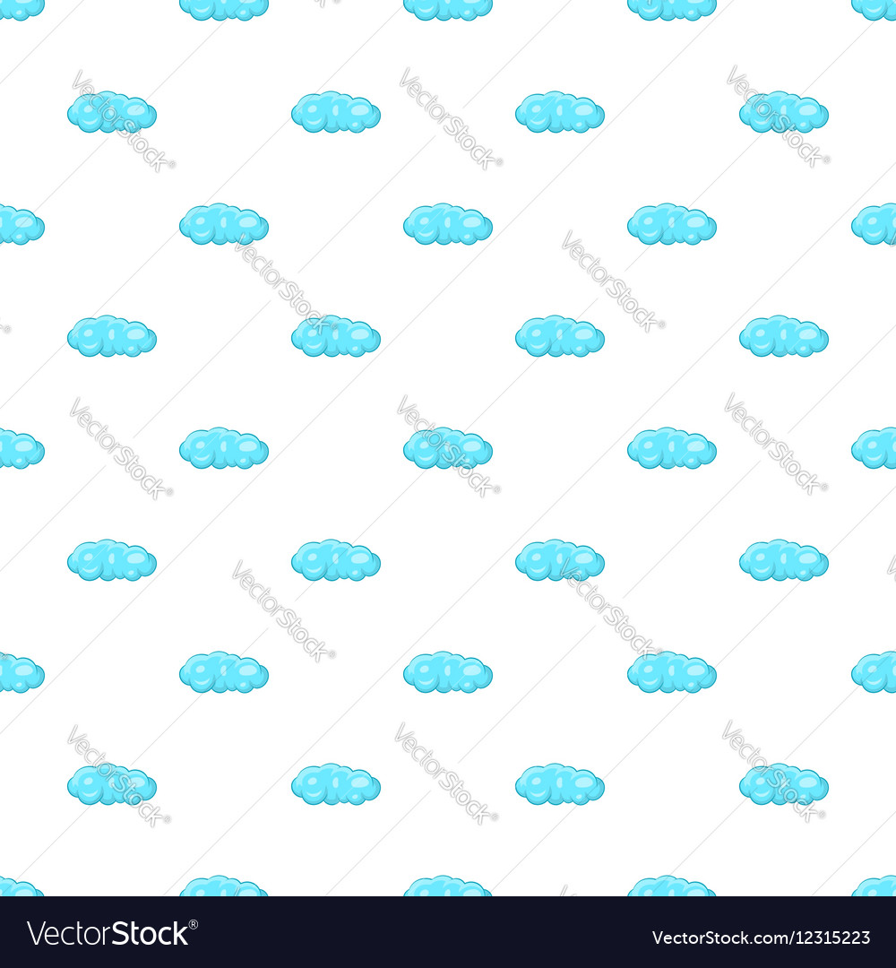 Cloud pattern cartoon style Royalty Free Vector Image