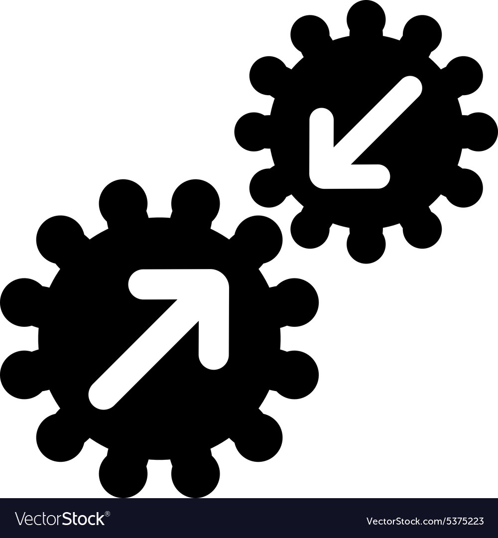 Integration icon from business bicolor set Vector Image Integration icon from business bicolor set Vector Image
