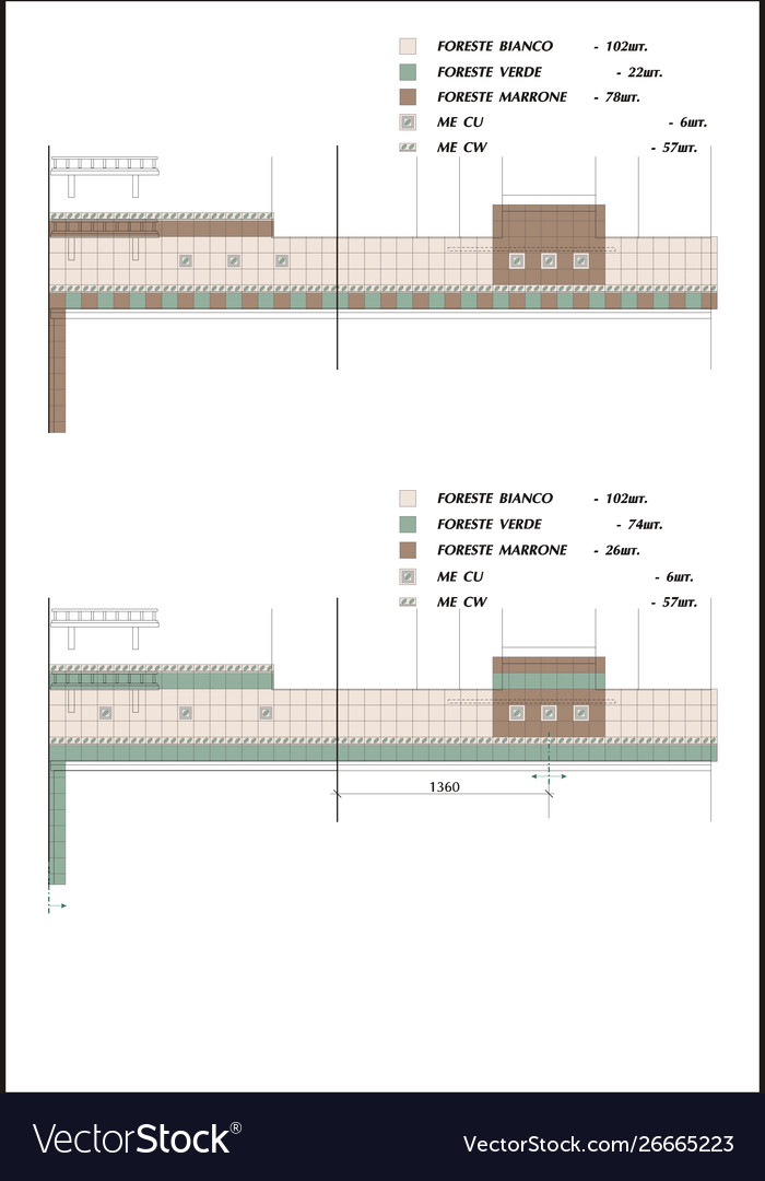 Interior wall layout Royalty Free Vector Image