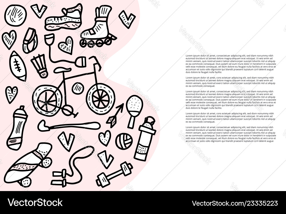 Sport activities symbols Royalty Free Vector Image