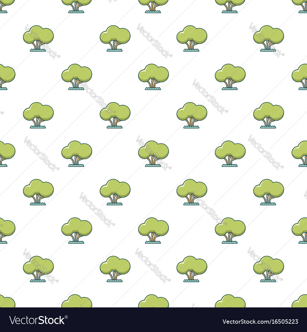 Tree pattern seamless Royalty Free Vector Image