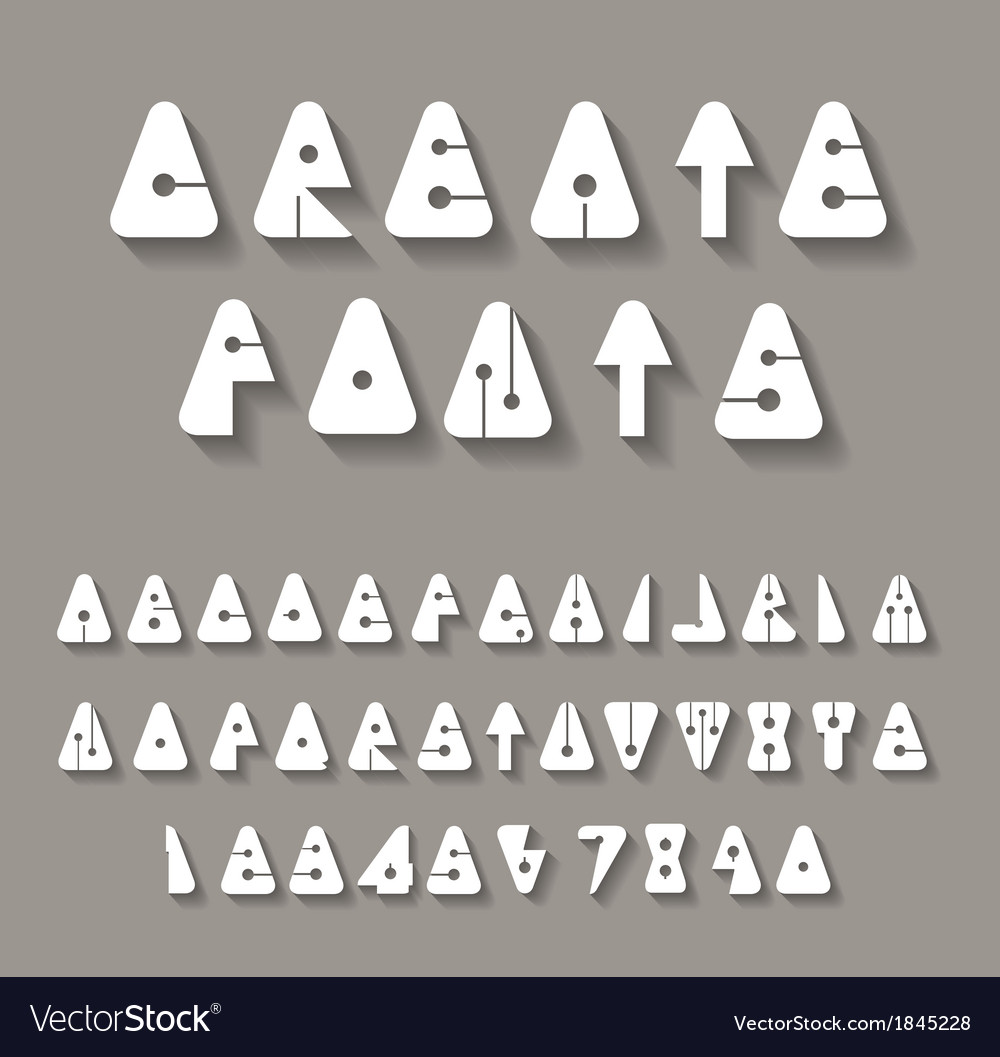 Creative alphabets Royalty Free Vector Image - VectorStock