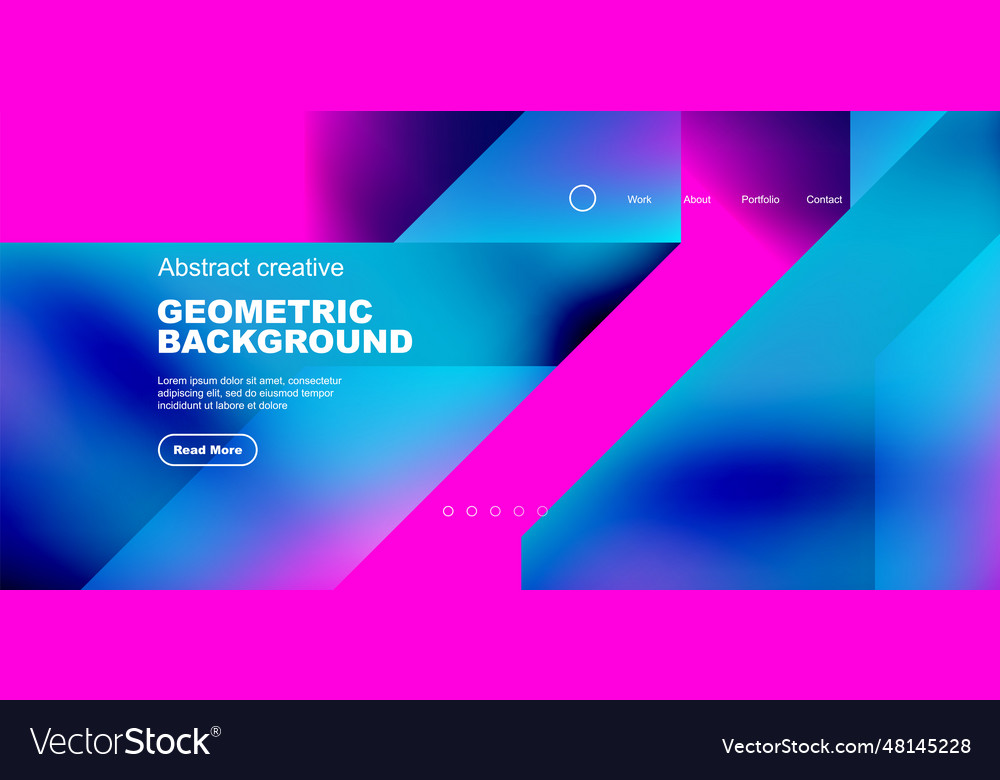 Fluid gradient geometric triangles abstract Vector Image