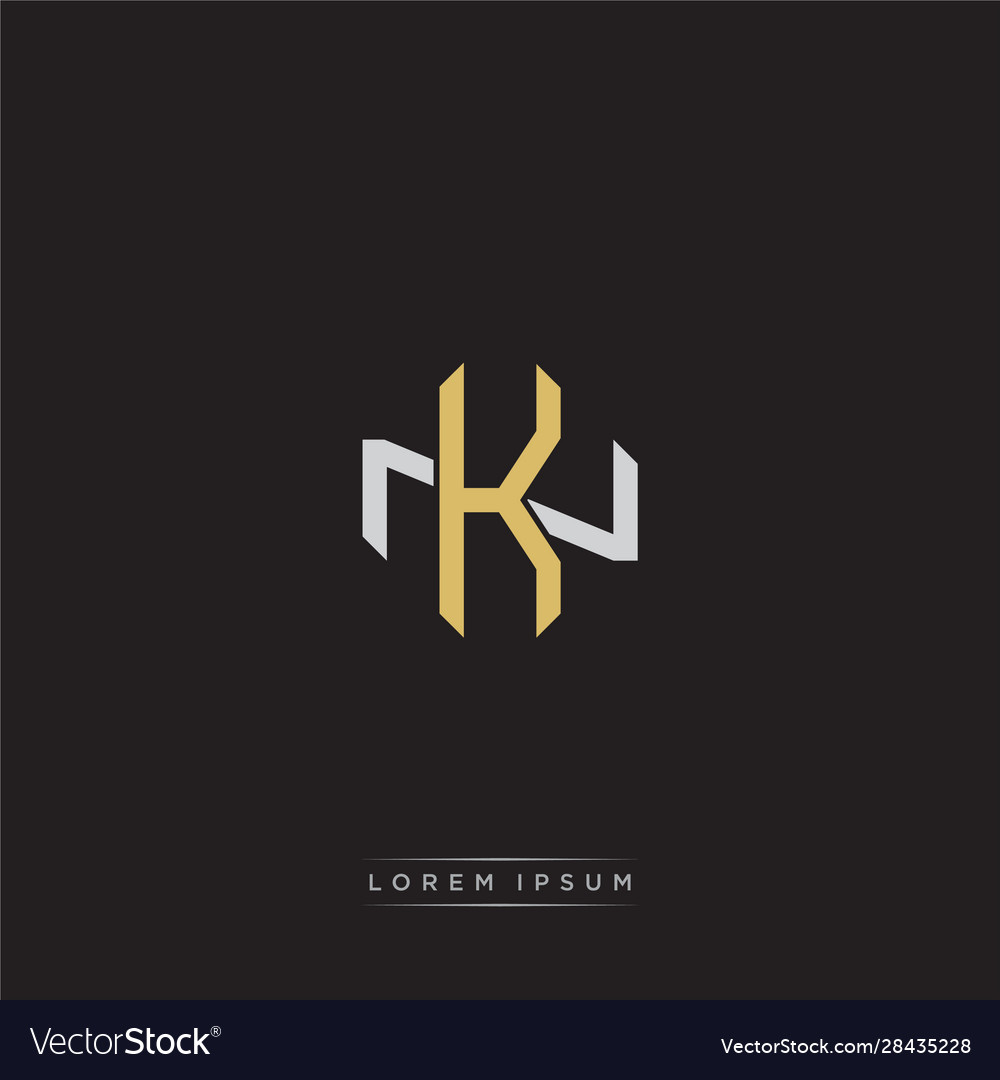 Initial letter overlapping interlock logo Vector Image