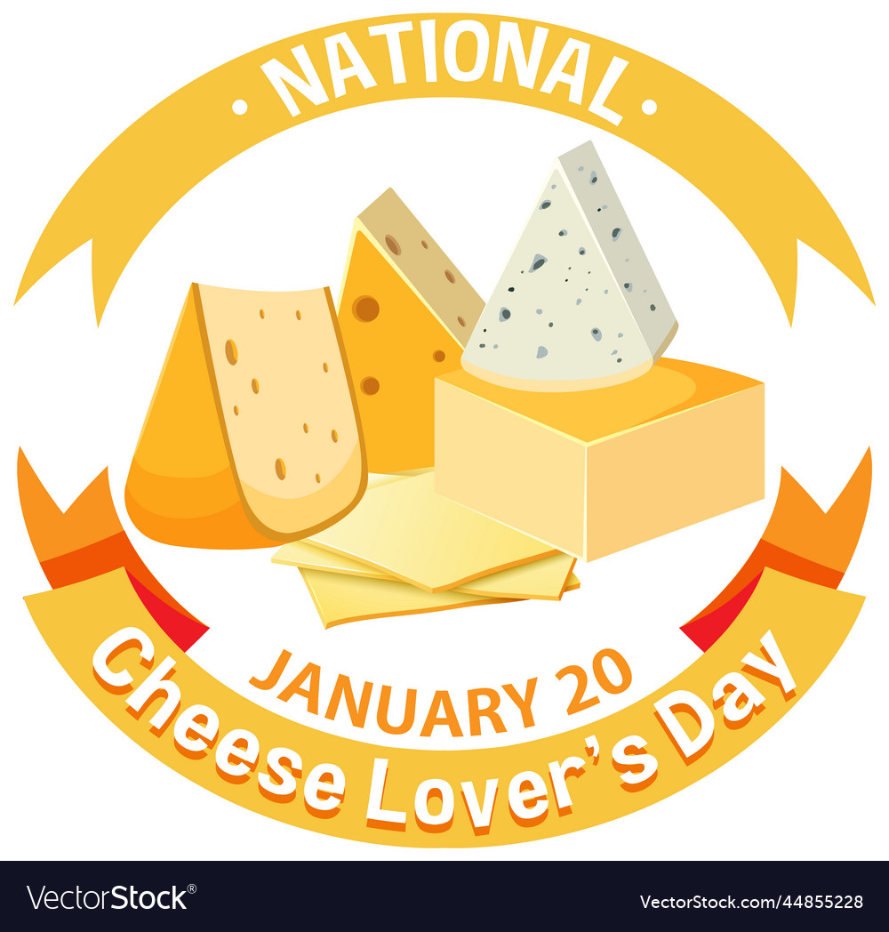 National cheese lovers day banner design Vector Image