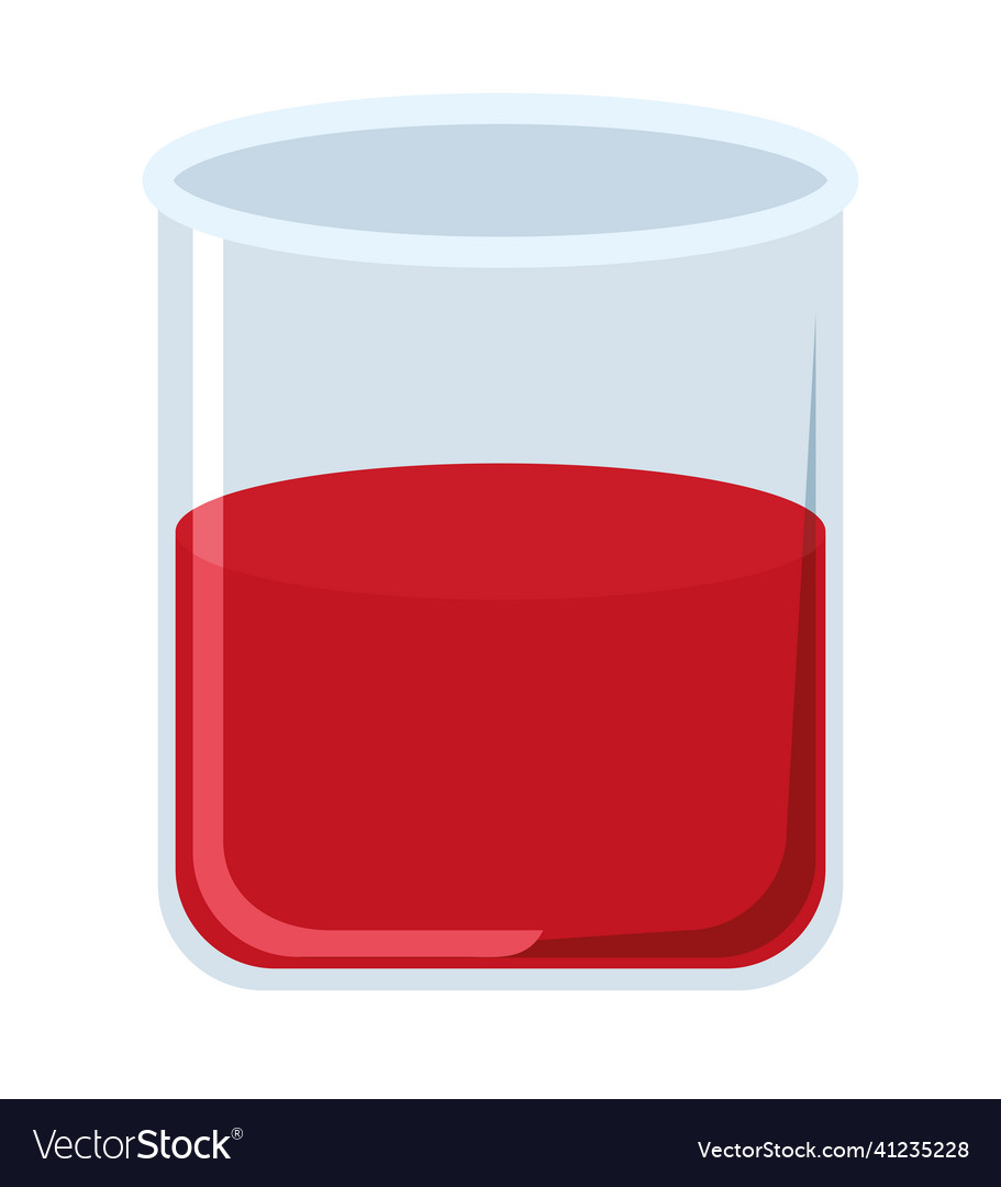 Red lab flask Royalty Free Vector Image - VectorStock