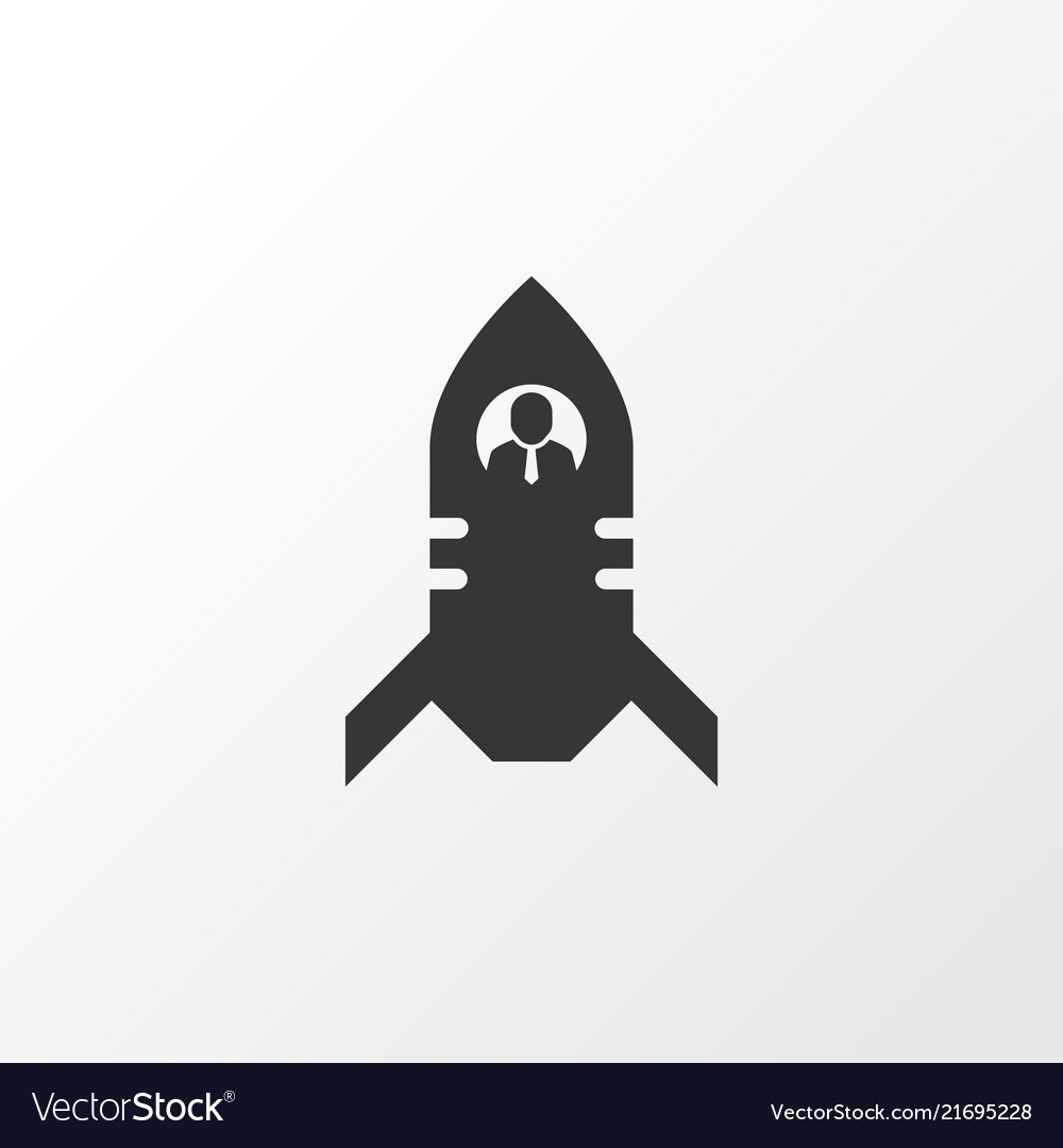 Rocket icon symbol premium quality isolated Vector Image
