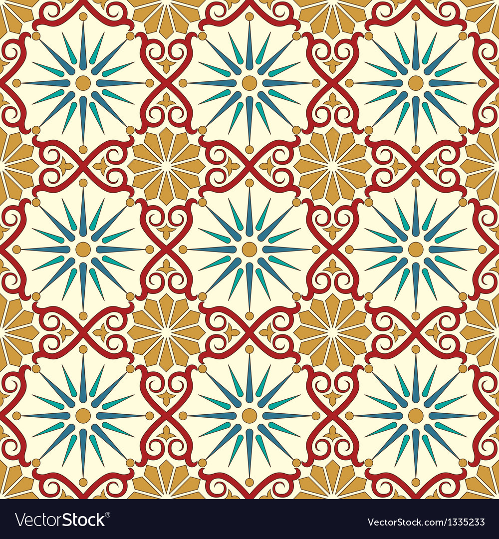 Arabic seamless pattern Royalty Free Vector Image