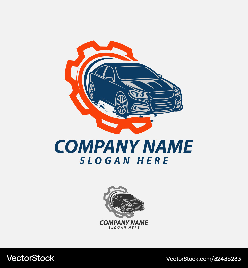 Auto repairing logo automotive Royalty Free Vector Image
