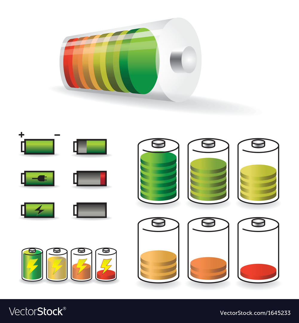 Batteries Royalty Free Vector Image - VectorStock