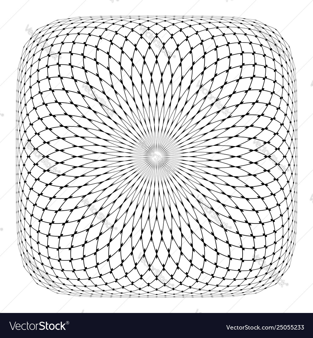 Convex geometric pattern Royalty Free Vector Image