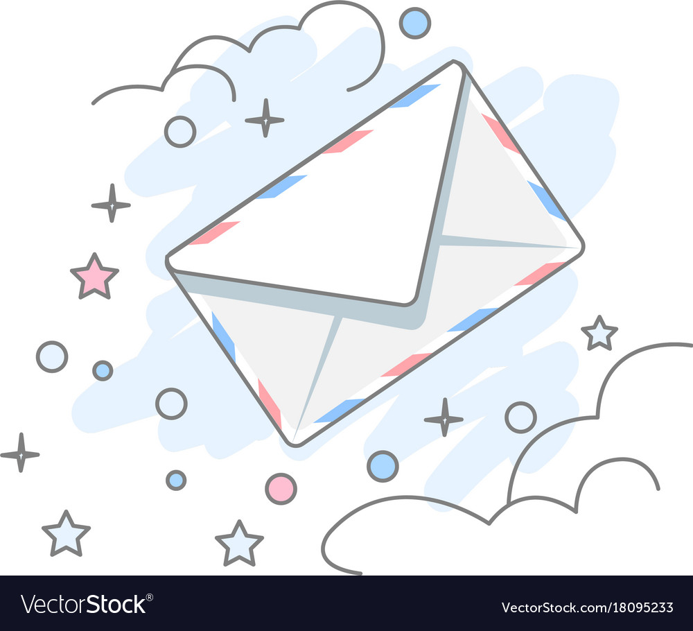 Flat icon message Royalty Free Vector Image - VectorStock