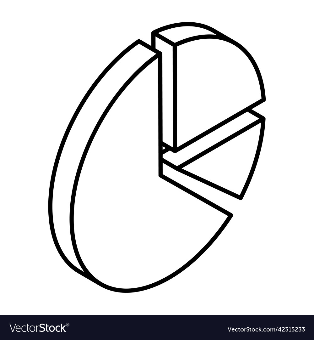 Pie graph Royalty Free Vector Image - VectorStock