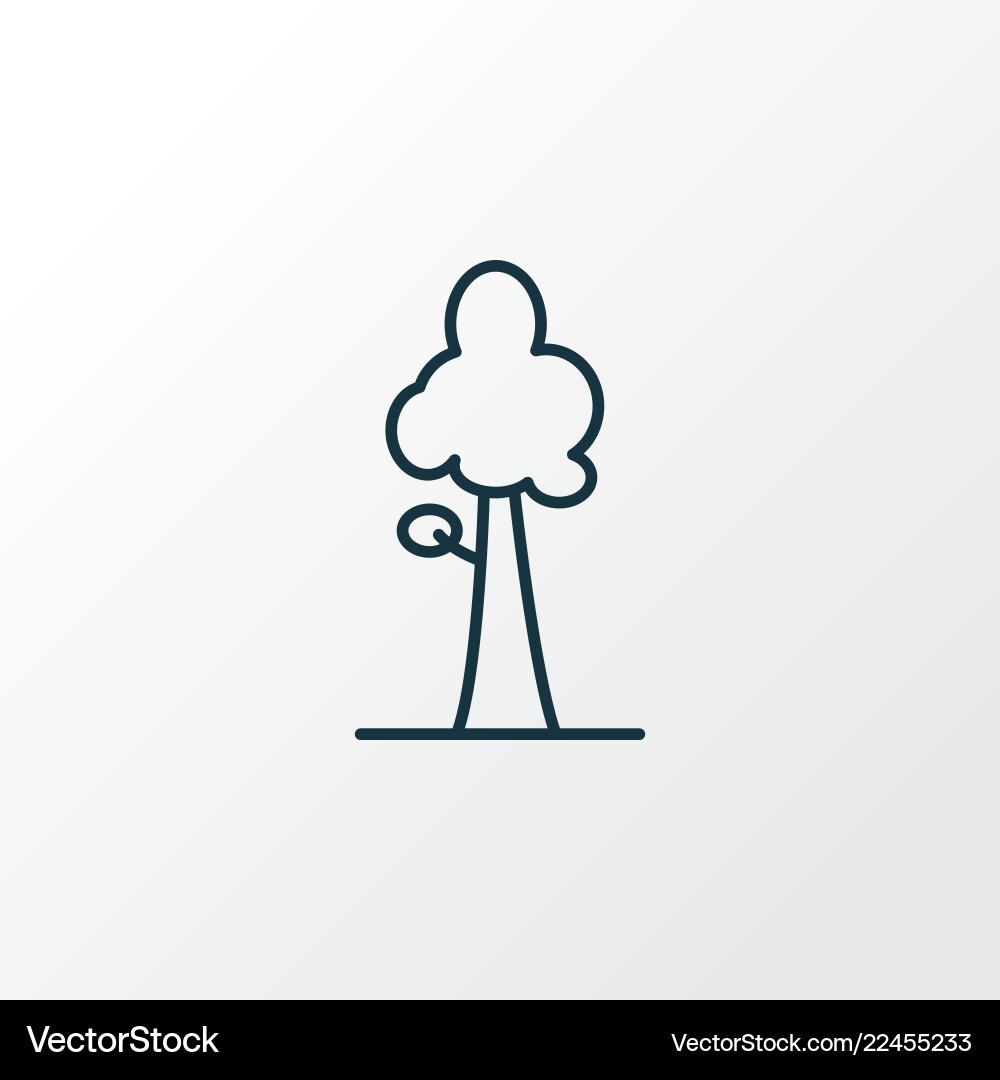Sequoia icon line symbol premium quality isolated Vector Image