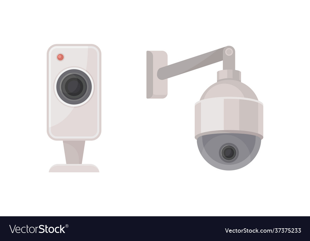Wireless security camera or closed-circuit Vector Image