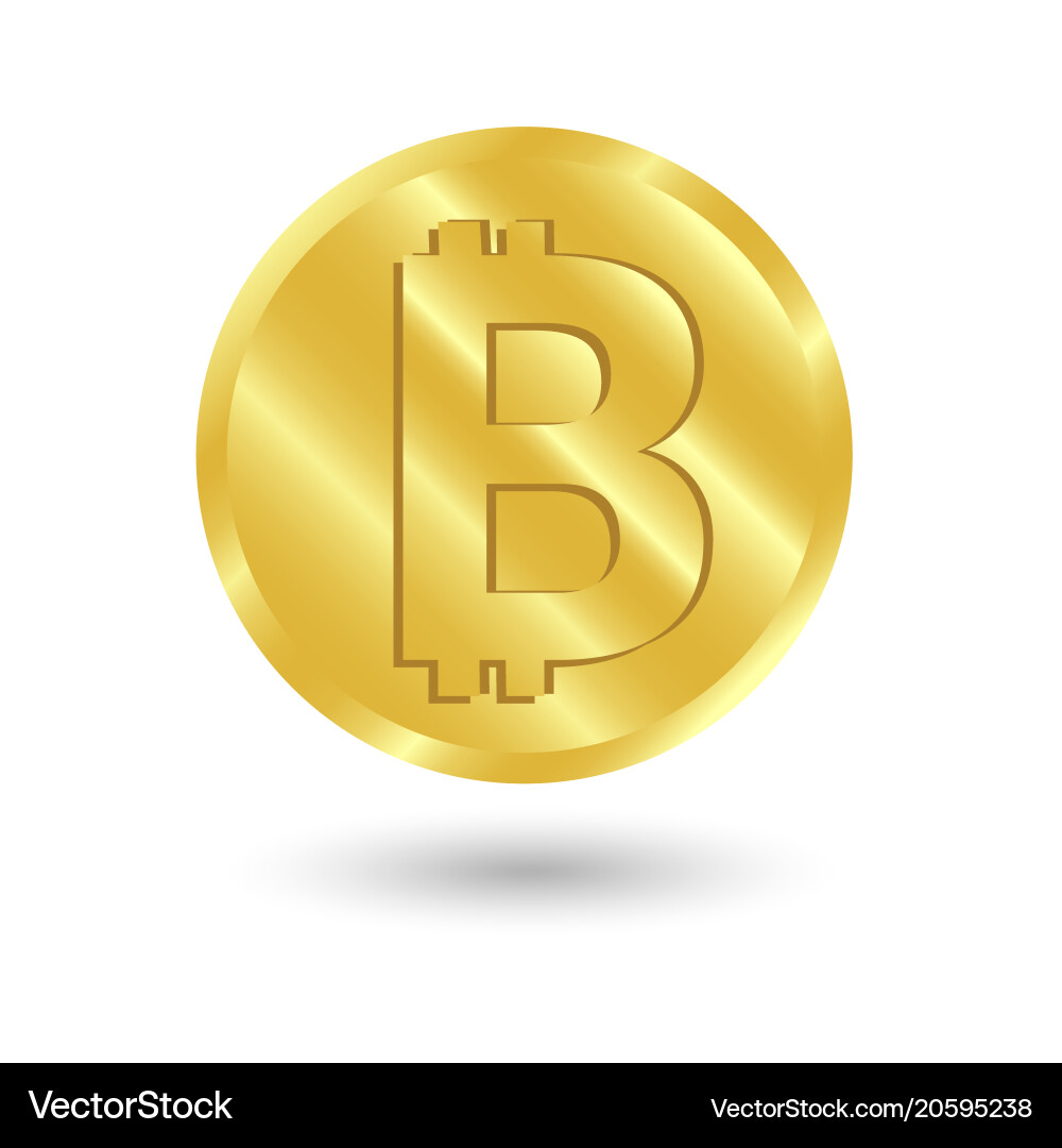 Bitcoin sign icon for internet money 5 Royalty Free Vector