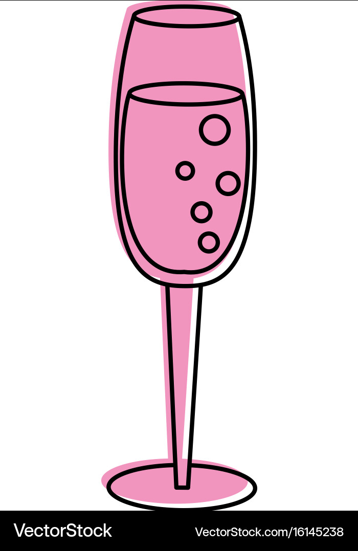 Champagne glass toast icon image Royalty Free Vector Image
