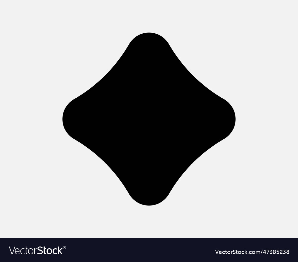 Diamond shape icon Royalty Free Vector Image - VectorStock