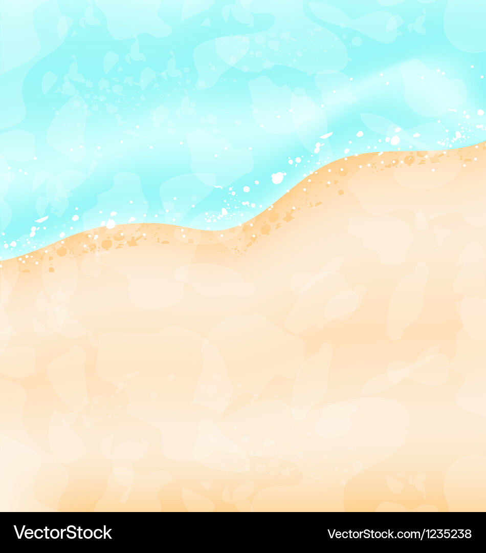 Holiday background - beach sea sand Royalty Free Vector