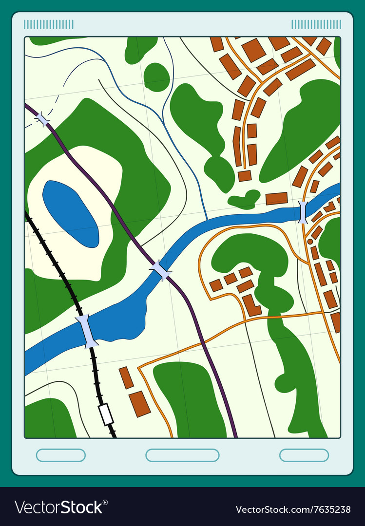 Map Royalty Free Vector Image - VectorStock