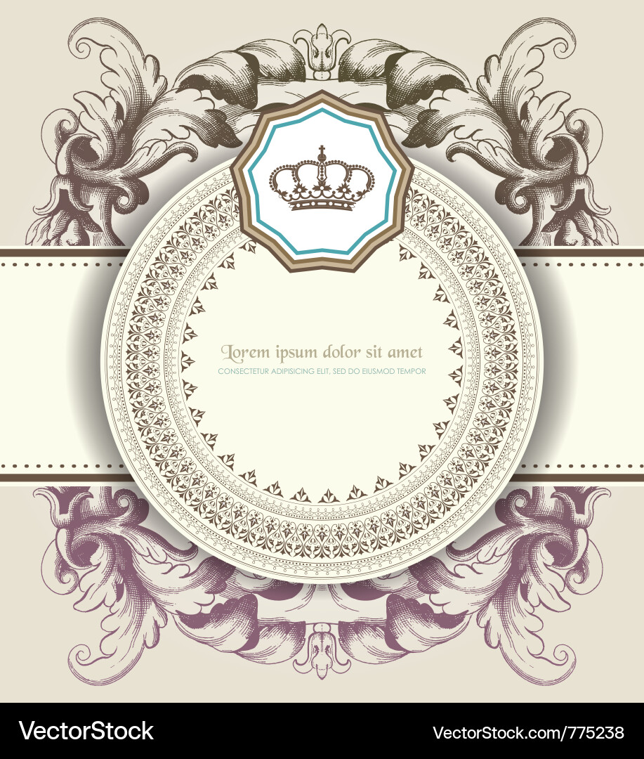 Vintage card Royalty Free Vector Image - VectorStock