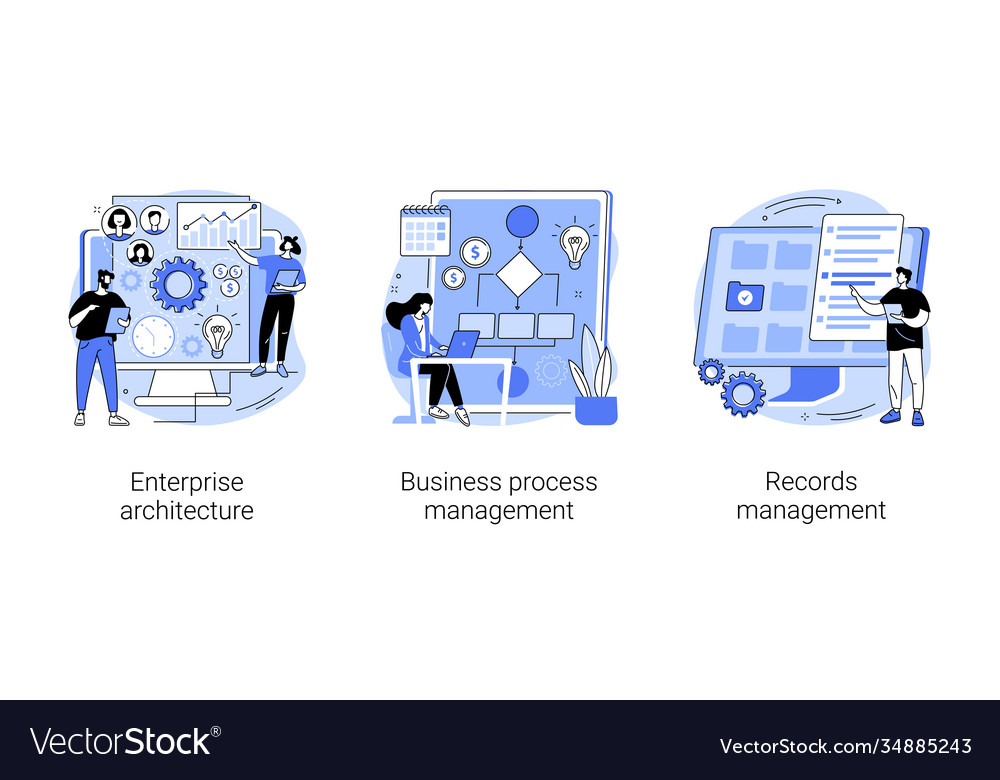 Corporate software abstract concept Royalty Free Vector