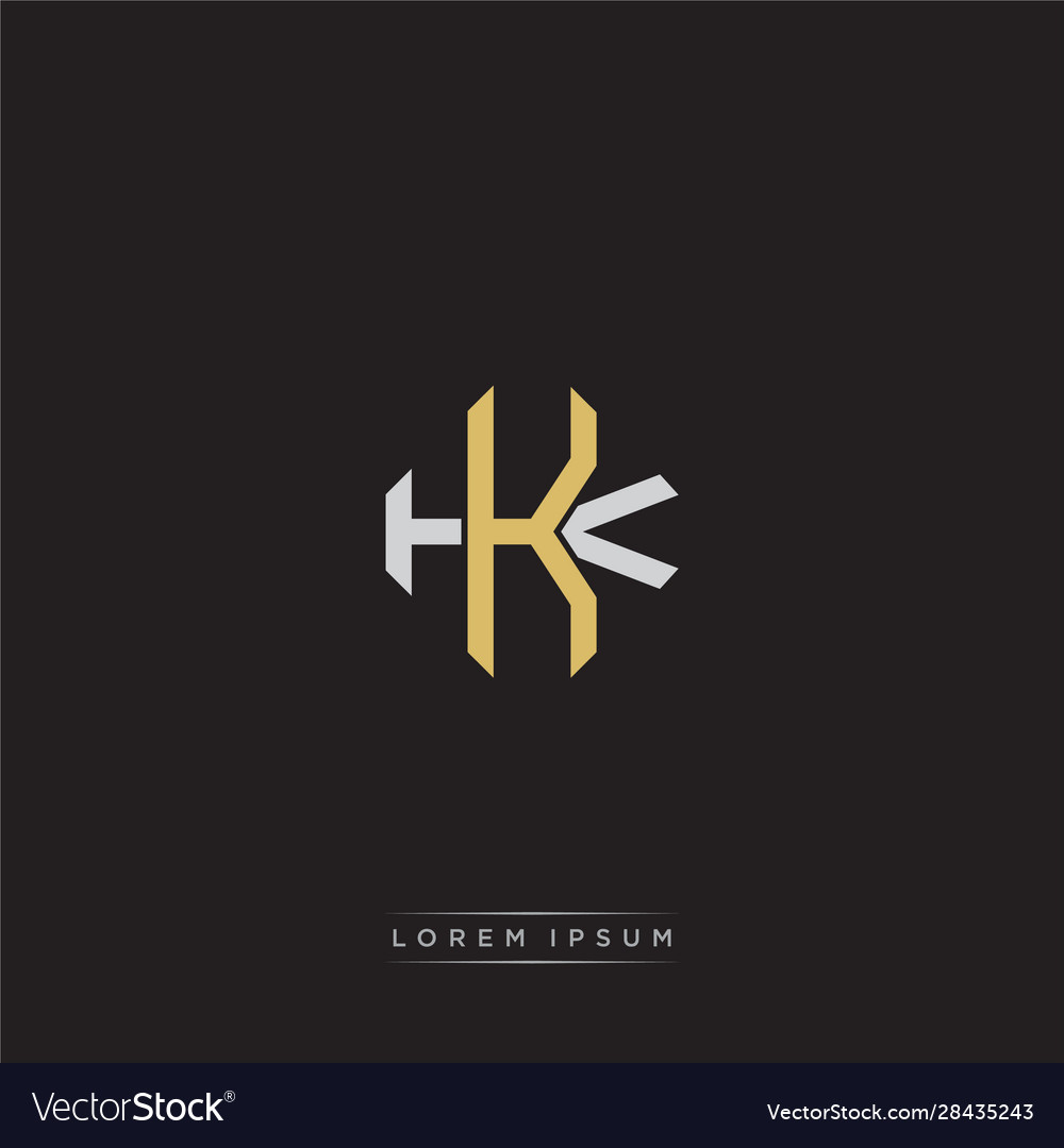 Initial letter overlapping interlock logo Vector Image