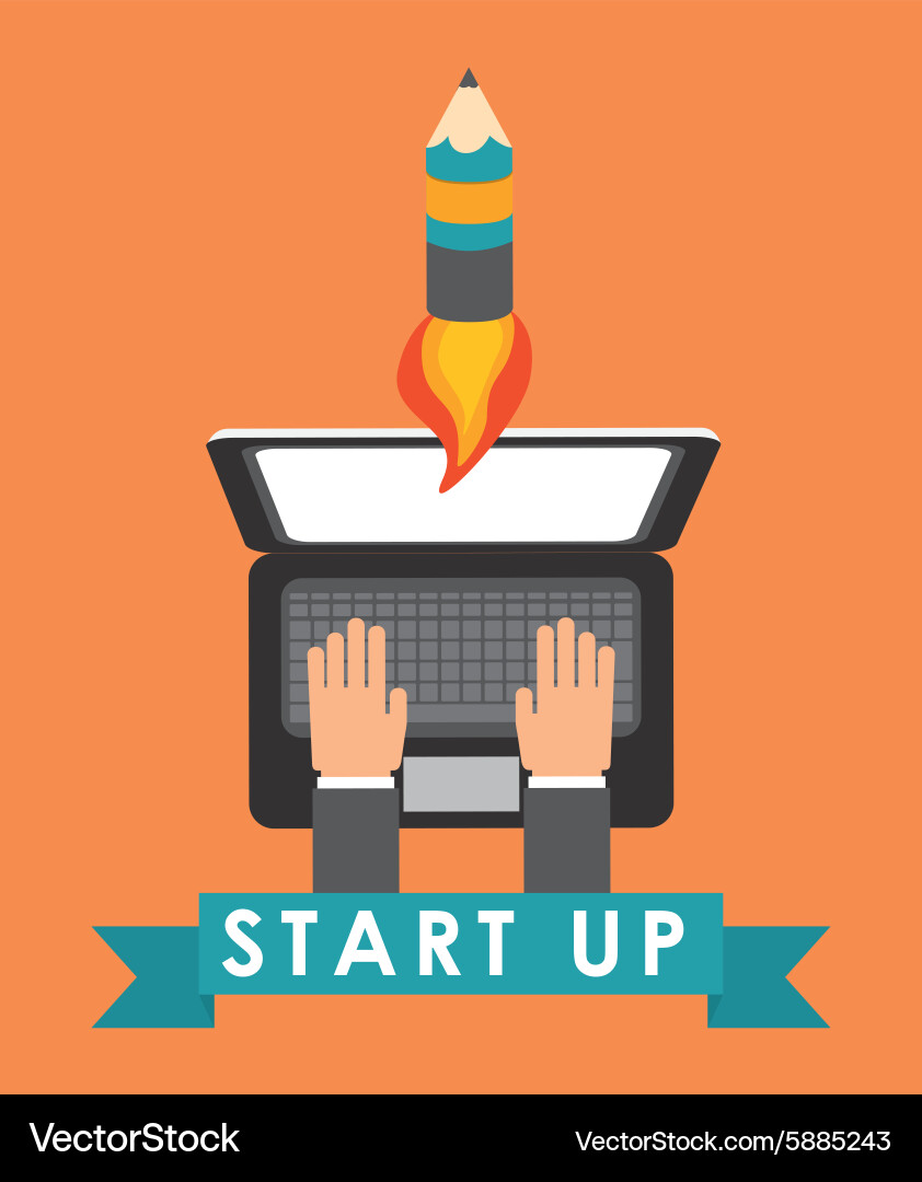 Start up Royalty Free Vector Image - VectorStock