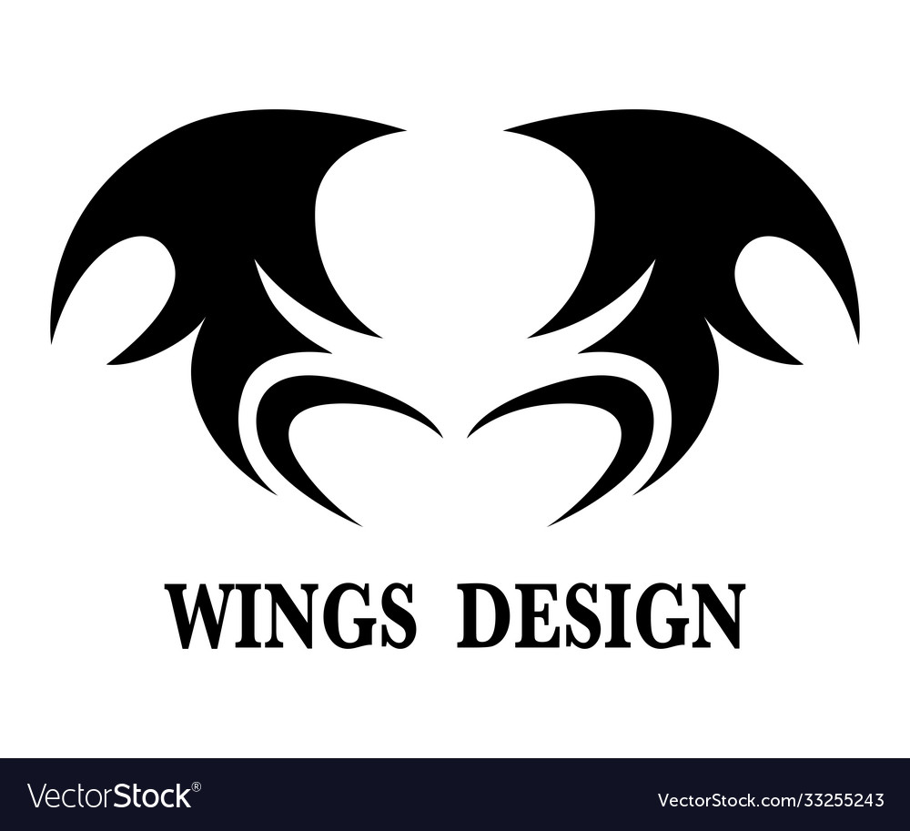 Wings design Royalty Free Vector Image - VectorStock