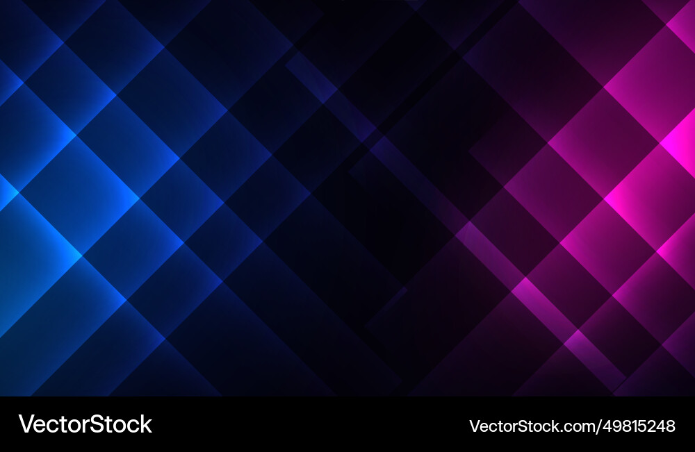 Blue and pink abstract shiny lines background Vector Image