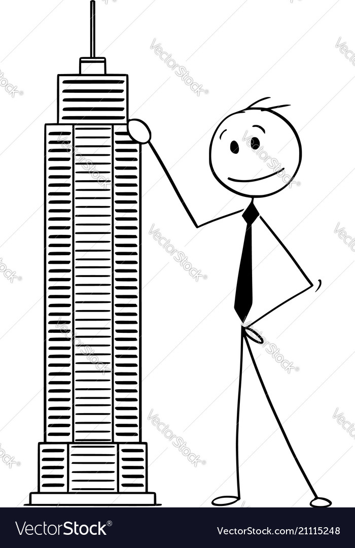 Cartoon man or businessman standing Royalty Free Vector Cartoon man or businessman standing Royalty Free Vector