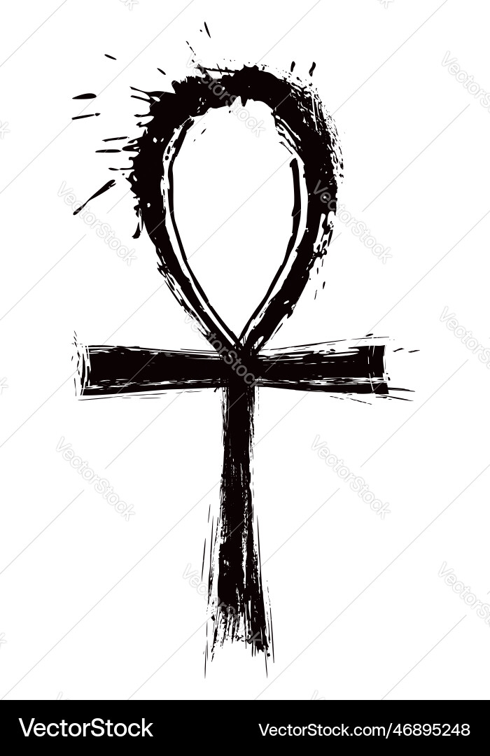 Egyptian the ankh symbol Royalty Free Vector Image