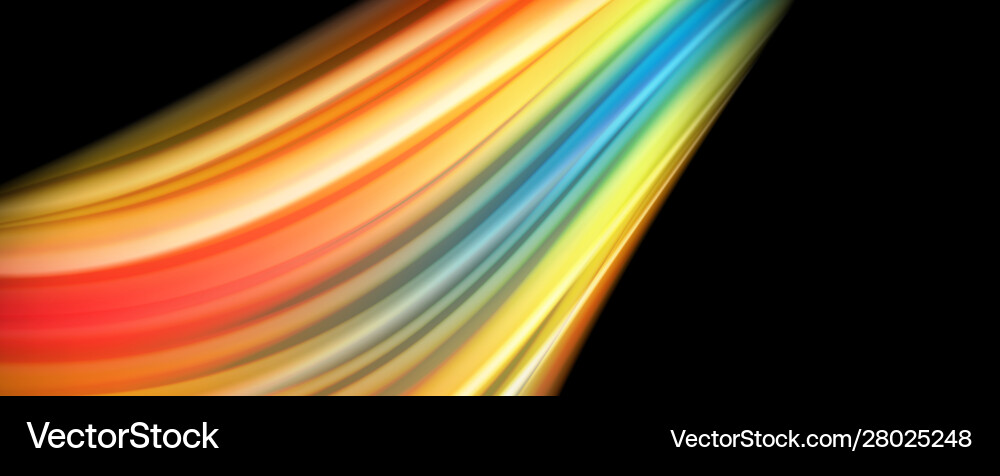 Modern rainbow liquid color flow colorful poster Vector Image