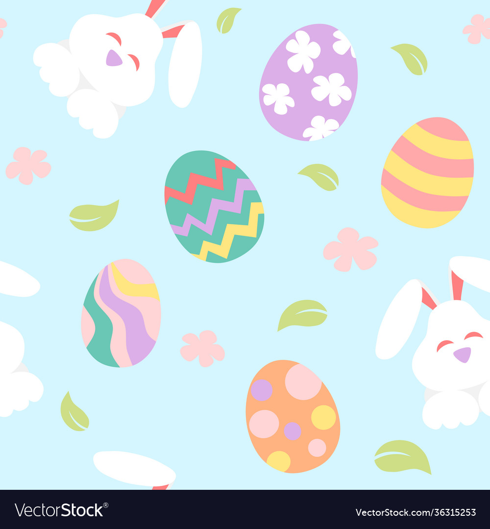 Easter seamless pattern Royalty Free Vector Image