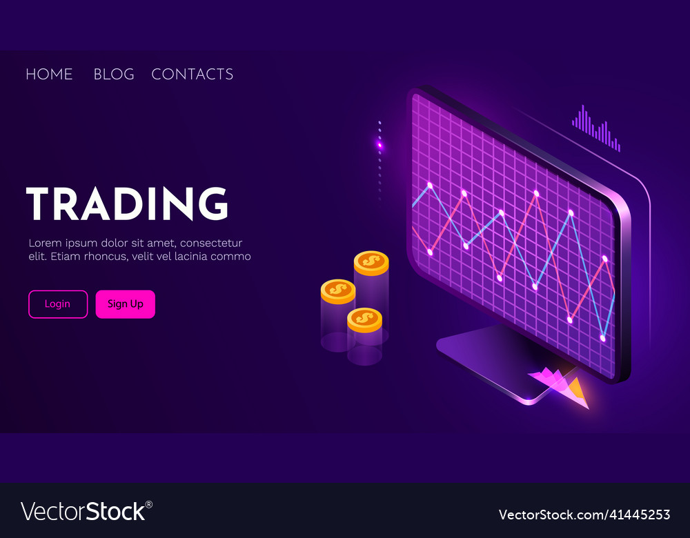 Financial analytics concept candlestick chart Vector Image