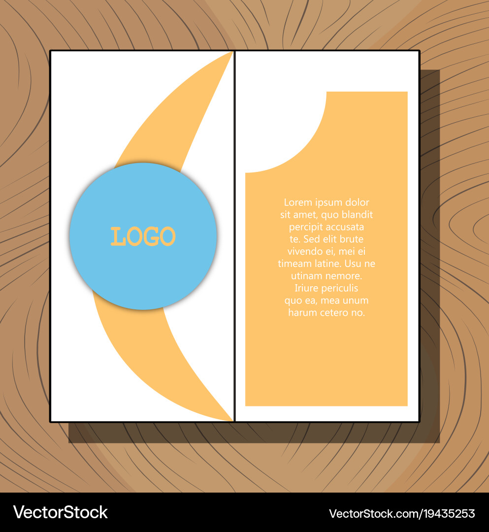 Flyer design template - brochure - annual report Vector Image