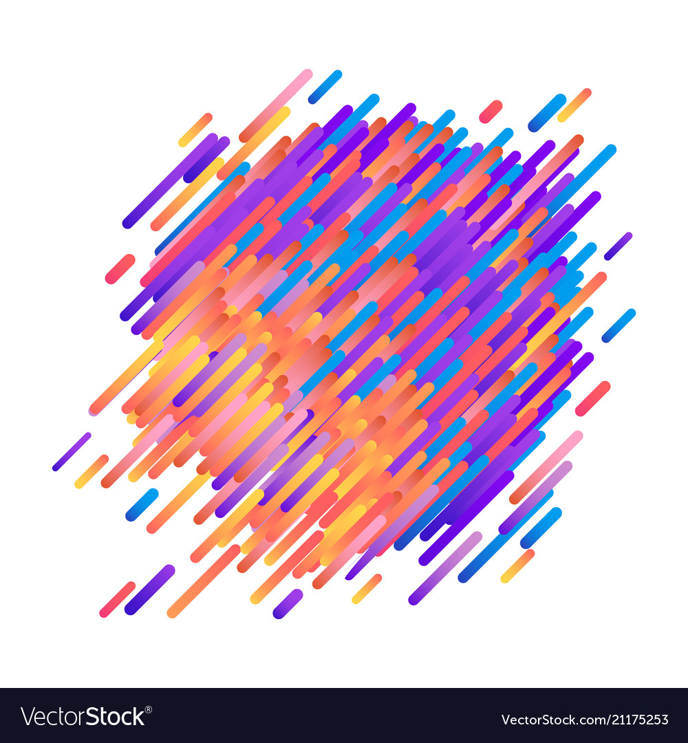 Gradient banner with bright colorful geometric Vector Image