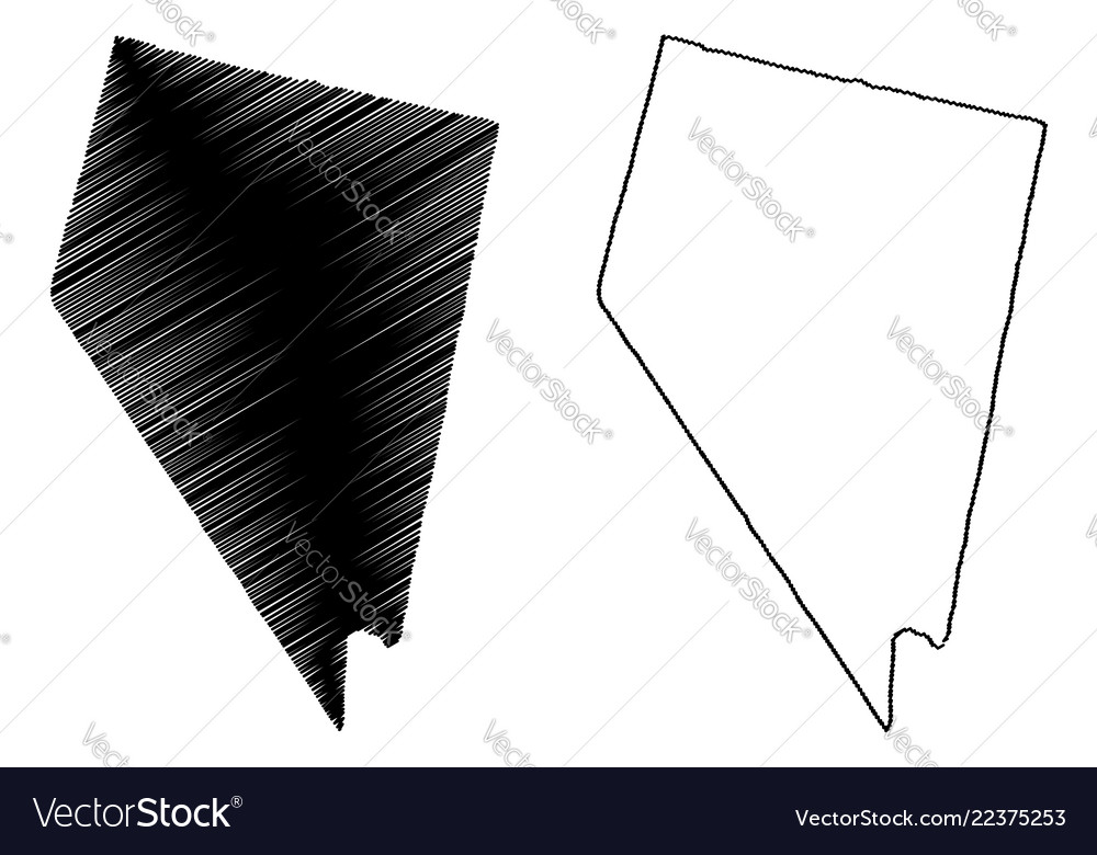 Nevada map Royalty Free Vector Image - VectorStock