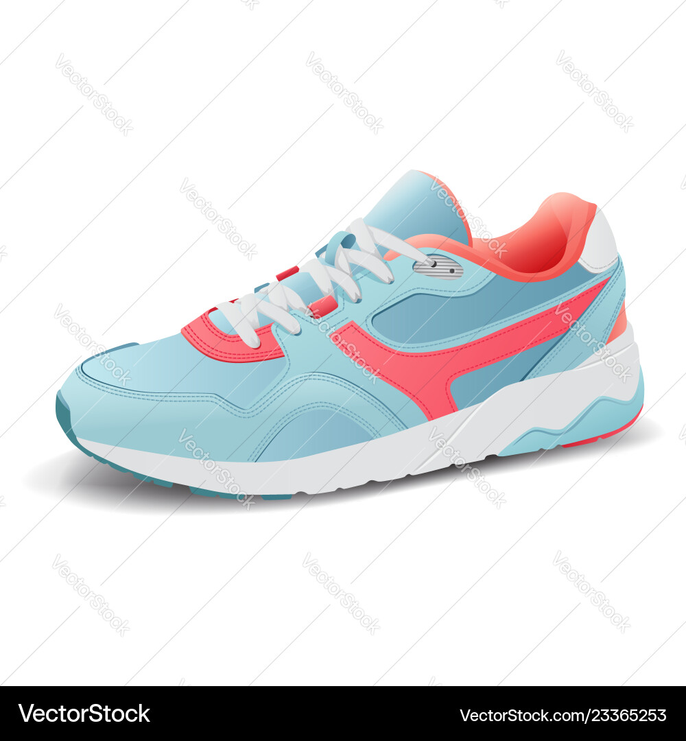 Realistic sport running shoe for training Vector Image