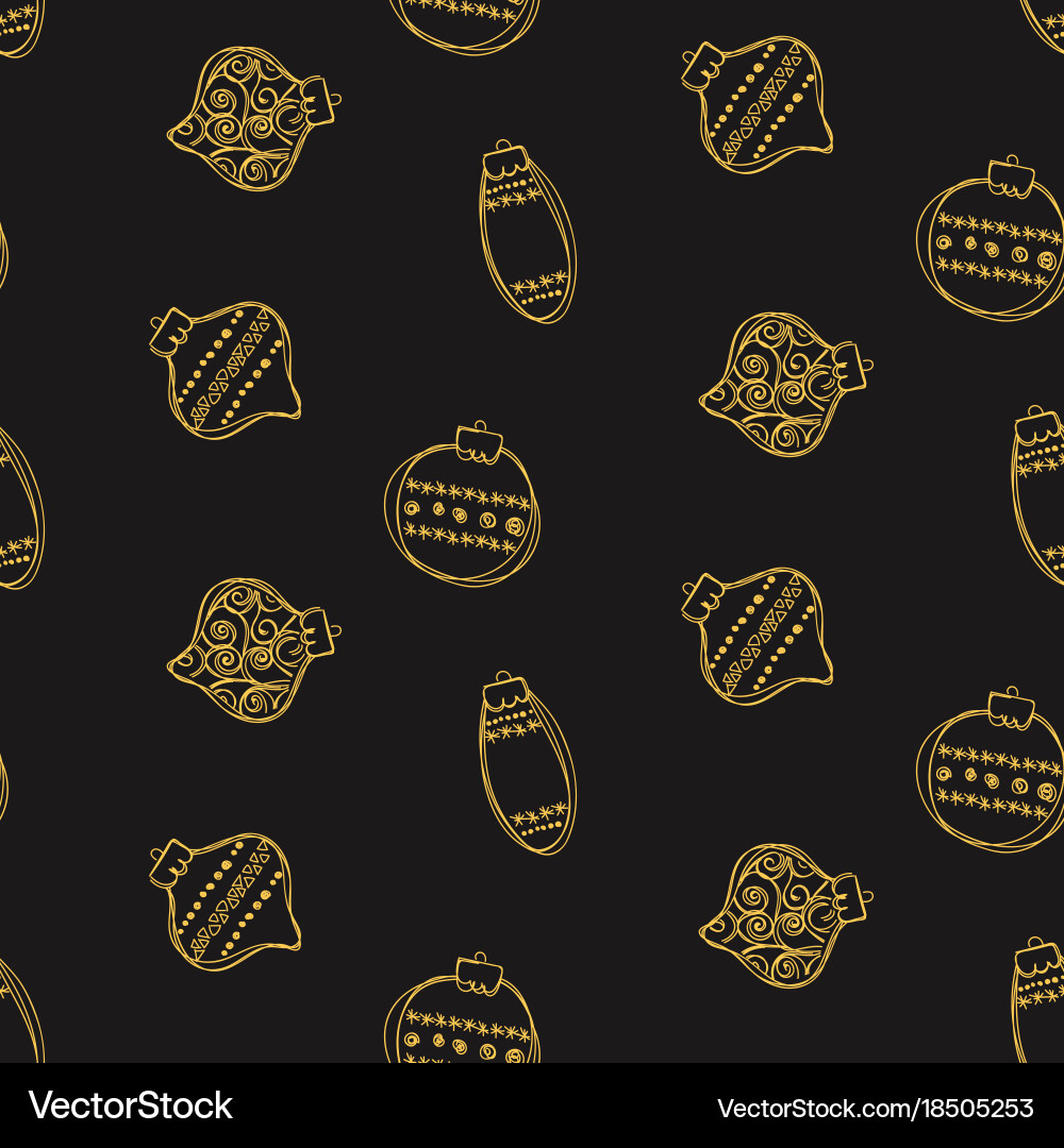 Set of christmas bauble Royalty Free Vector Image