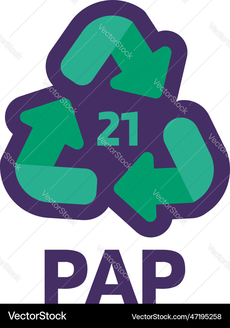 Caution marking information pap industrial sign Vector Image