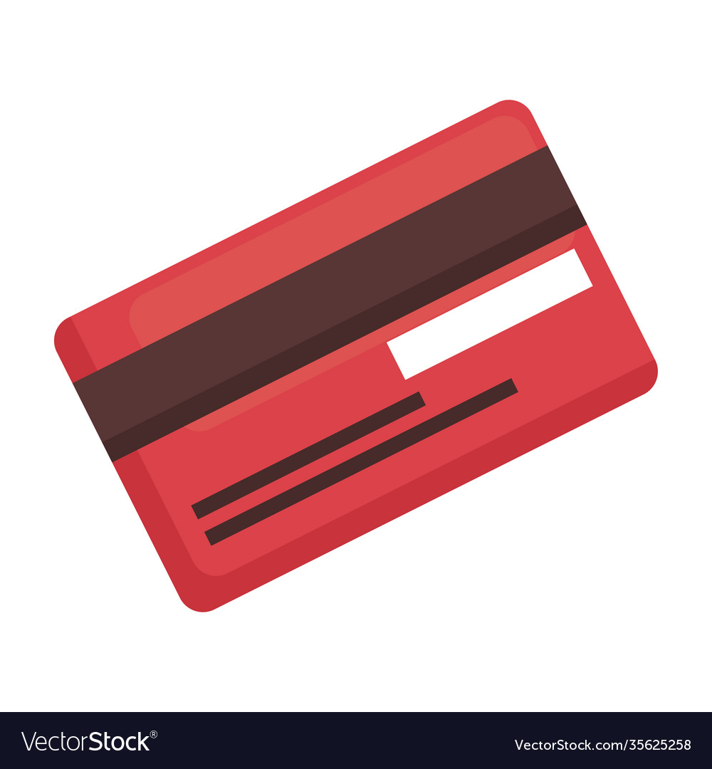 Credit card isolated design Royalty Free Vector Image