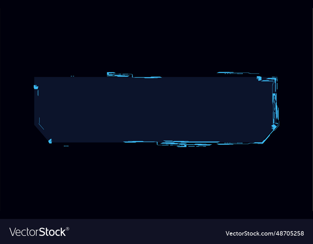 Futuristic rectangular frame Royalty Free Vector Image