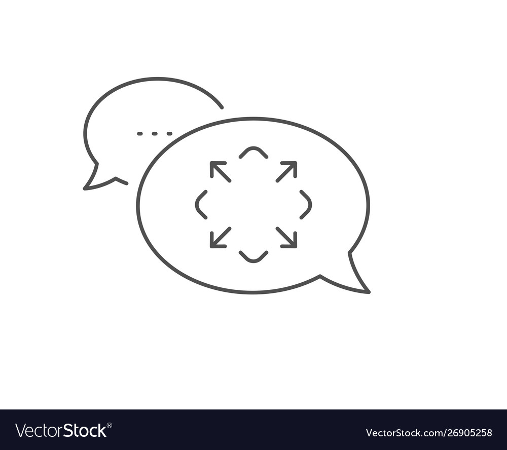 Maximize arrow line icon full screen sign Vector Image Maximize arrow line icon full screen sign Vector Image