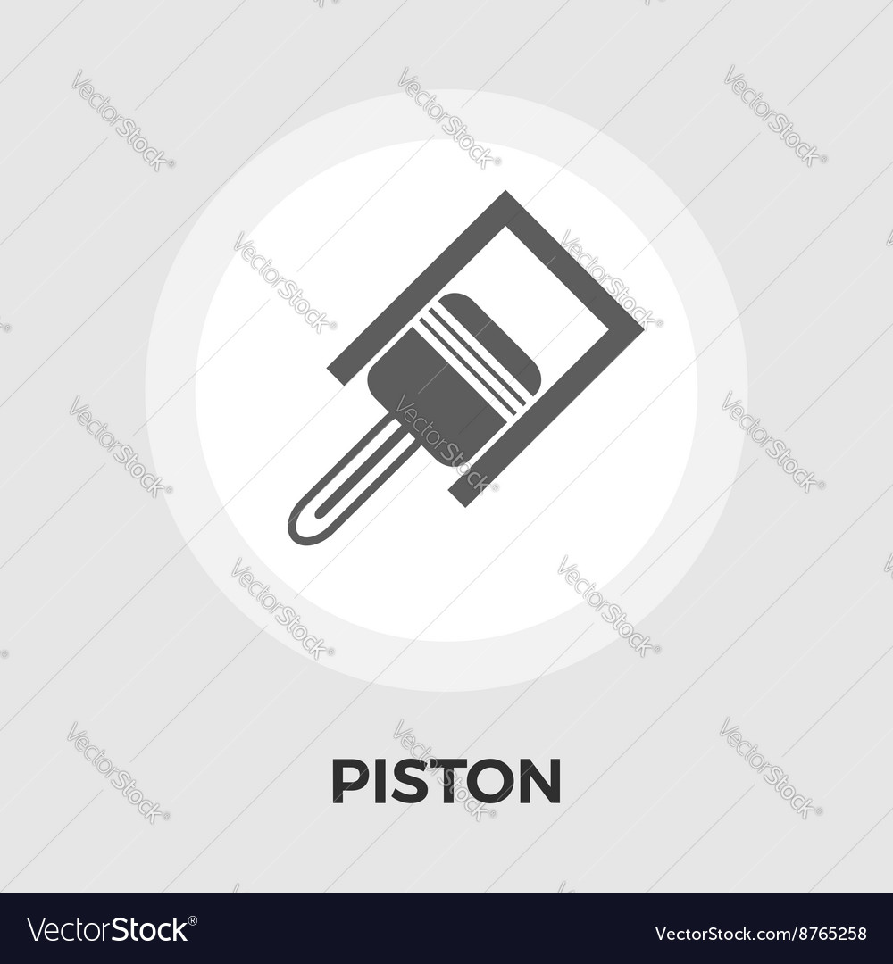 Piston flat icon Royalty Free Vector Image - VectorStock