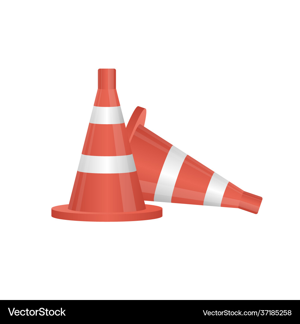 Under construction barrier set Royalty Free Vector Image