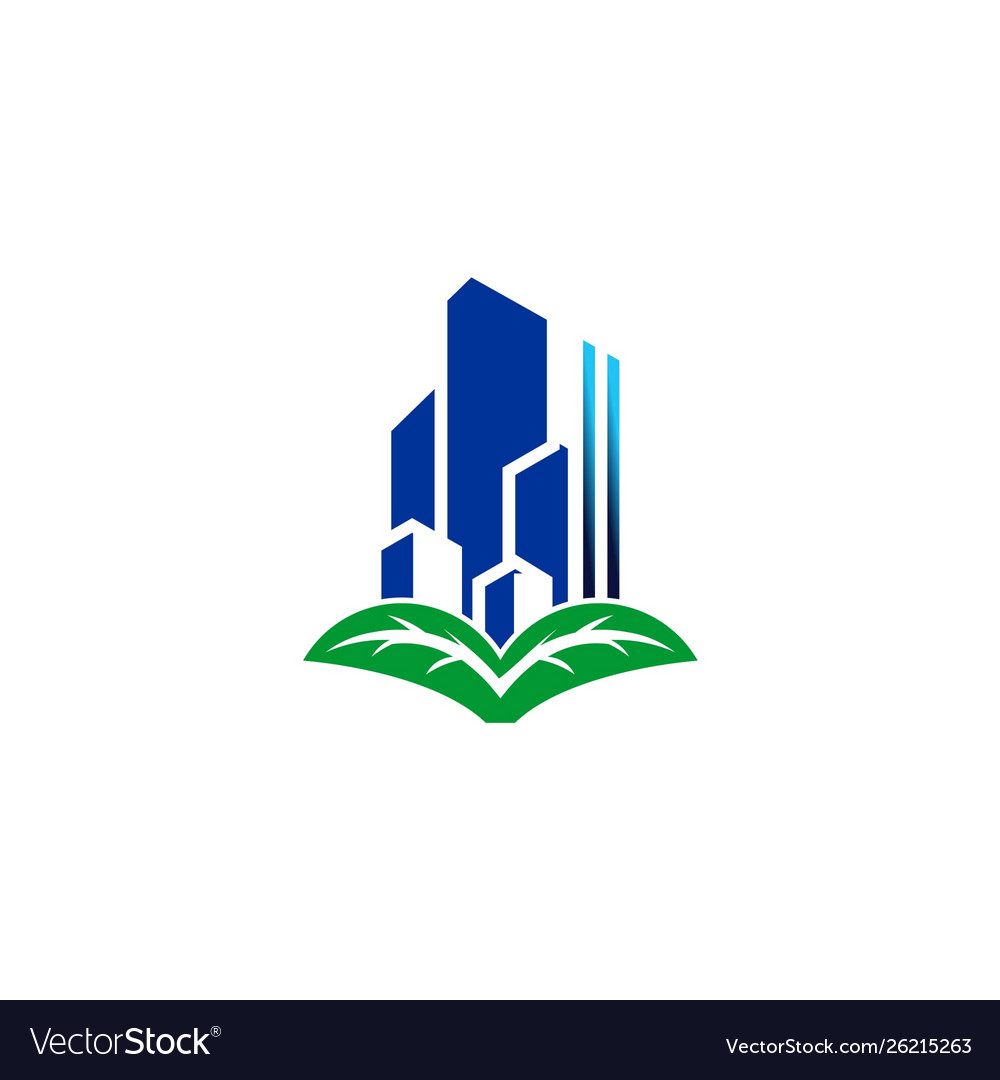 Building logo template Royalty Free Vector Image