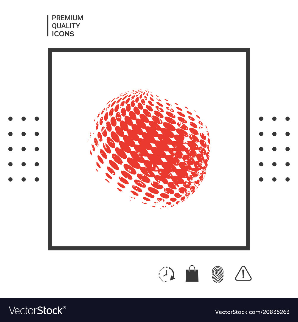 Erdlogo - Grunge-Effekt Lizenzfreies Vektorbild